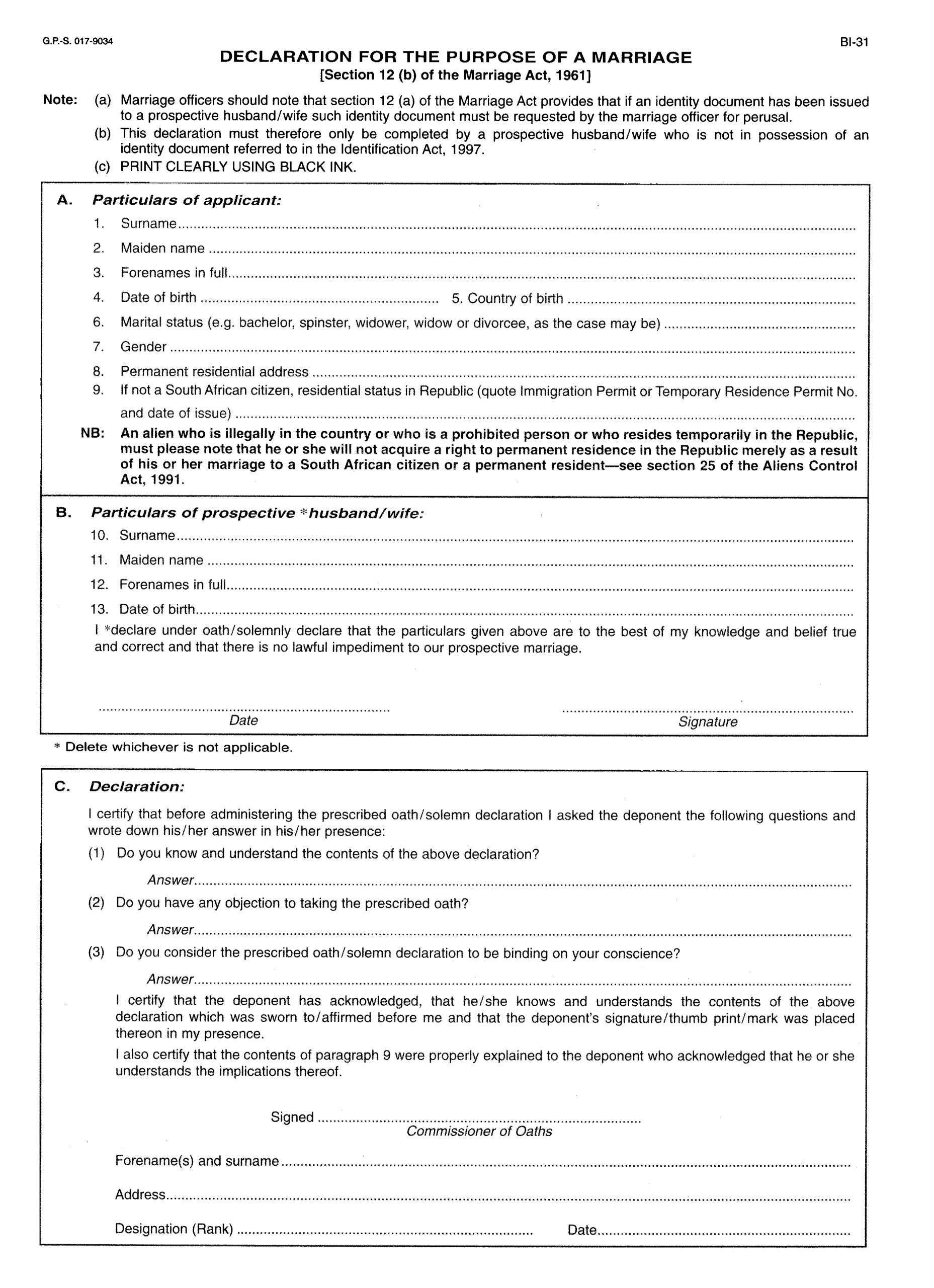 Documents Required To Marry A Foreigner In South Africa documents-required-to-marry-a-foreigner-in-south-africa